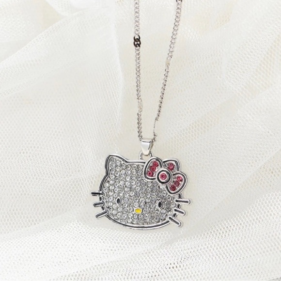 Hello Kitty | Jewelry | New Luxury Hello Kitty Crystal Pendant Necklace ...
